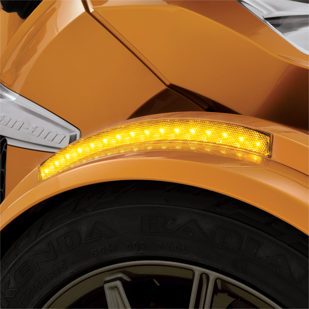 SHOW CHROME LED Front Fender Light - Amber 41-173B – winxwheels