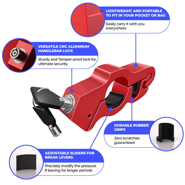 Winx Turbo Motorcycle Lock - Best Motorcycle Handlebar Lock | Winx ...