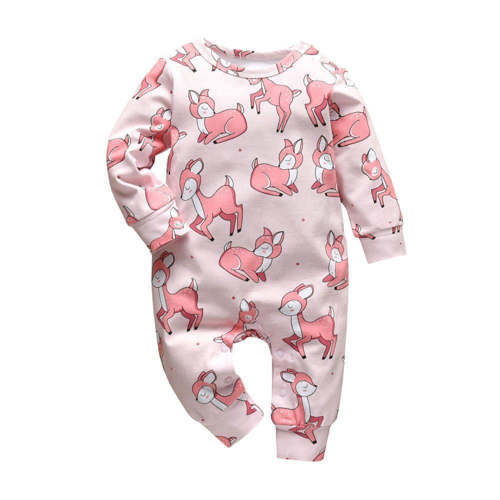Newborn Baby Rompers Pajama Cotton Cute Letter I Love Daddy and Mummy ...