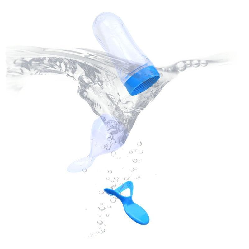 Baby Feeding Bottle Squeeze Feeding Spoon Milk Bottle Baby Training Fe ...