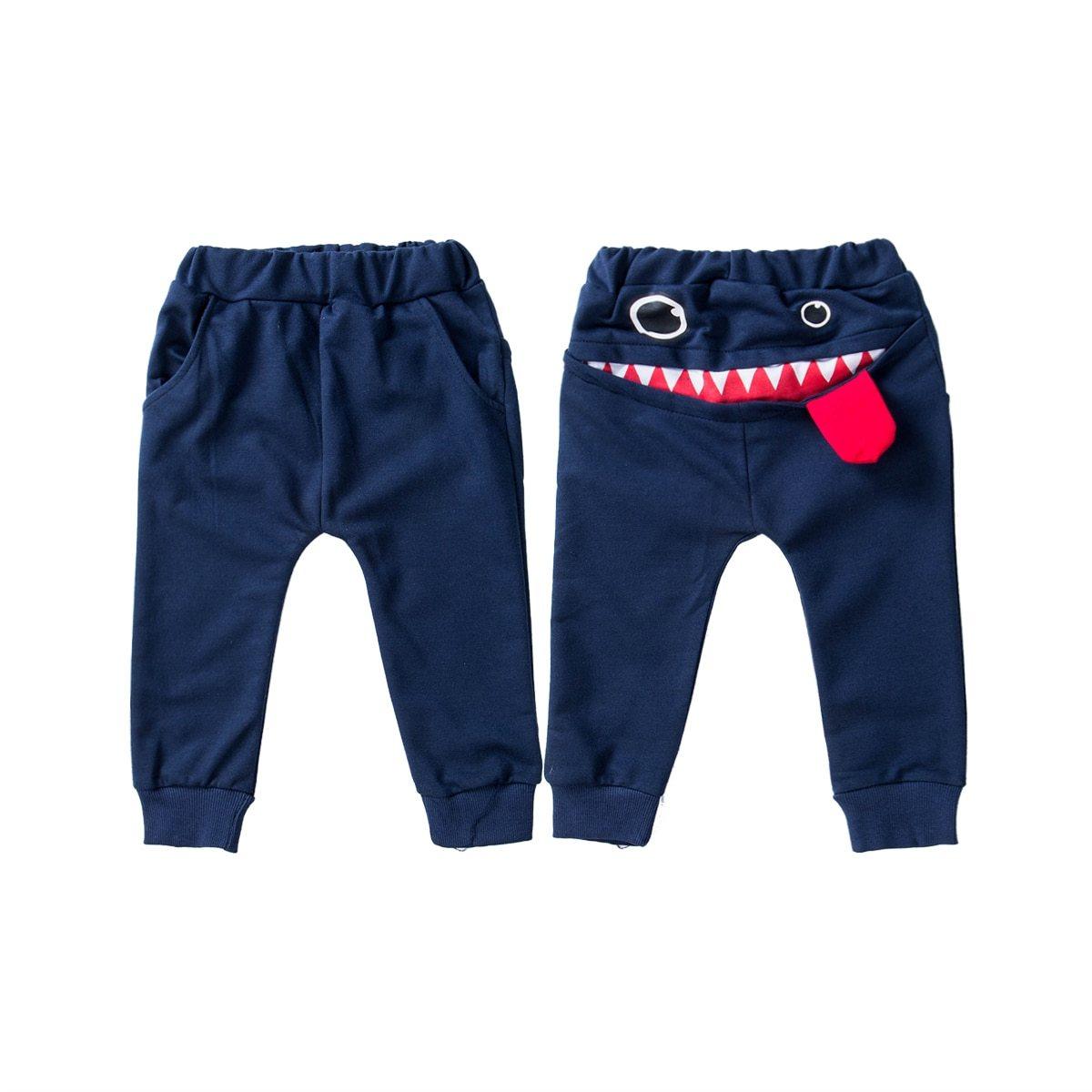 Modern Casual Toddler Boys and Girls Cute Big Mouth Trousers pants Clo ...