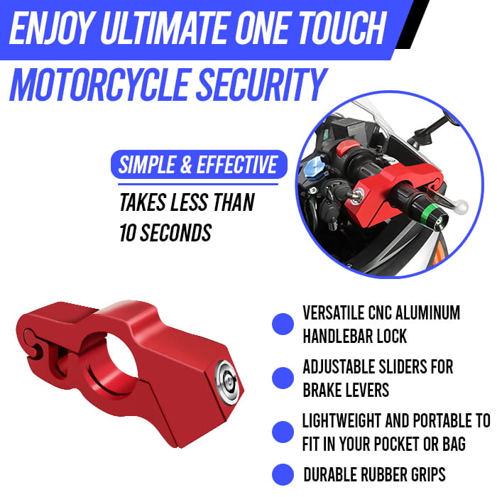 Winx Turbo Motorcycle Lock - Best Motorcycle Handlebar Lock | Winx ...