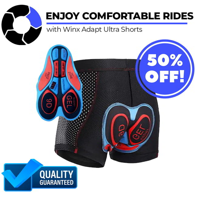 Winx Adapt Ultra Shorts - Motorcycle Gel Padded Shorts | Winx Wheels ...