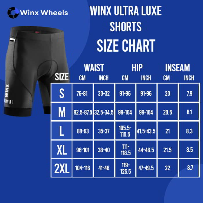 Winx Ultra Luxe Shorts - Bicycle Gel Padded Shorts – winxwheels
