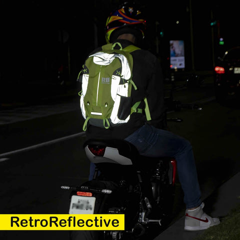 Hi Vis Reflective Commuter Bike Backpack | Riderbag Reflektor35 ...