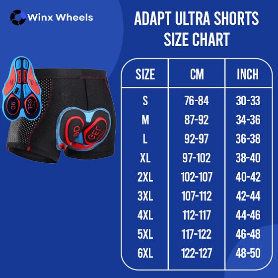 Winx Adapt Ultra Shorts - Motorcycle Gel Padded Shorts | Winx Wheels ...